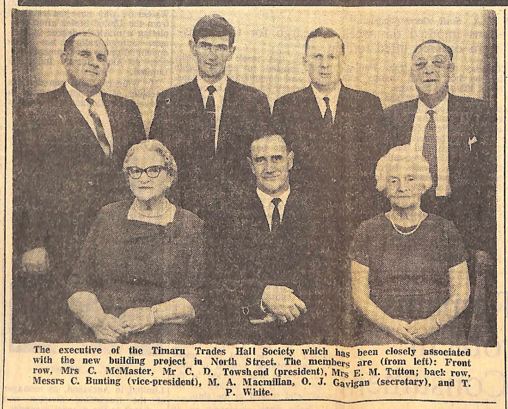 Executive of the Timaru Trades Hall Society | Aoraki Heritage Collection